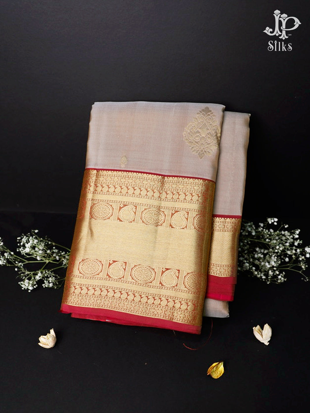 Pinky Beige Pure Silk Mixed Saree - G370 – JP Silks
